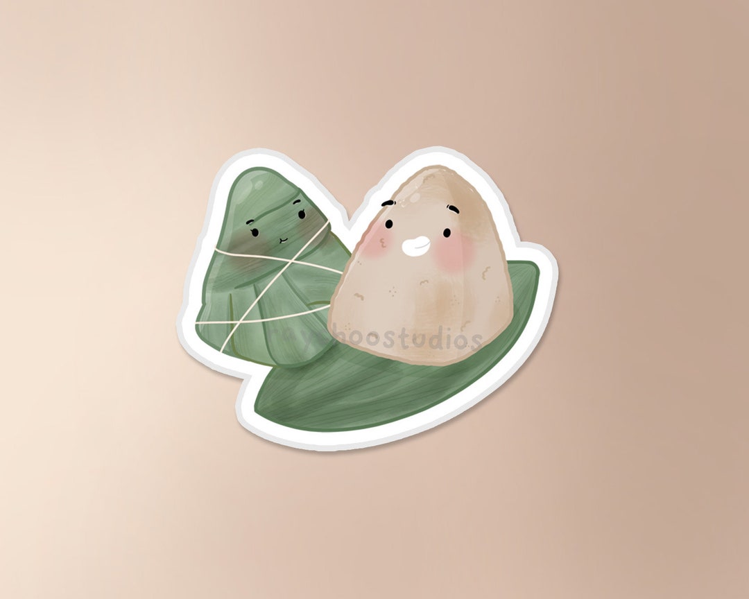 Sticky Rice (pair) Sticker | Dimsum Sticker, Asian Food Sticker, Food ...