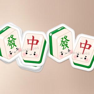 Mahjong Sticker | Cute Mahjong Sticker, Asian Sticker, Waterproof ...