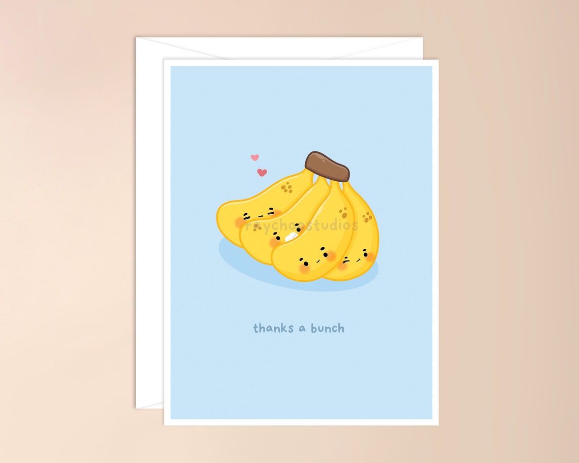 Fruit Puns Thank You Cards Pack | Punny Food, Thank You Card Pun, Thank ...
