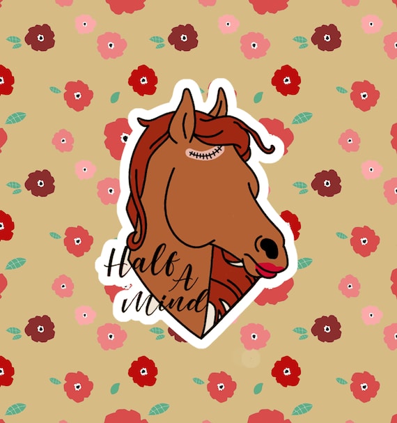 BoJack Horseman Vinyl Sticker Half A Mind | Etsy