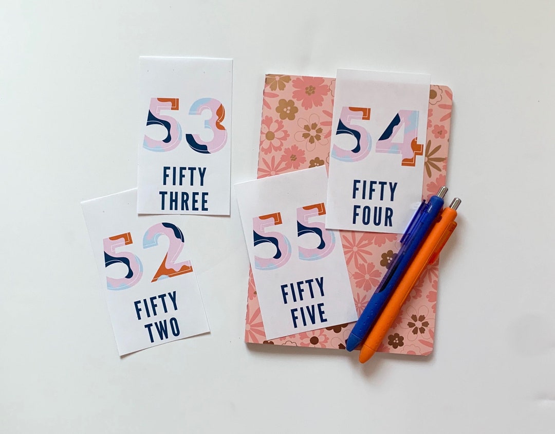 Number 0-100 Flashcards~ Printable - Etsy