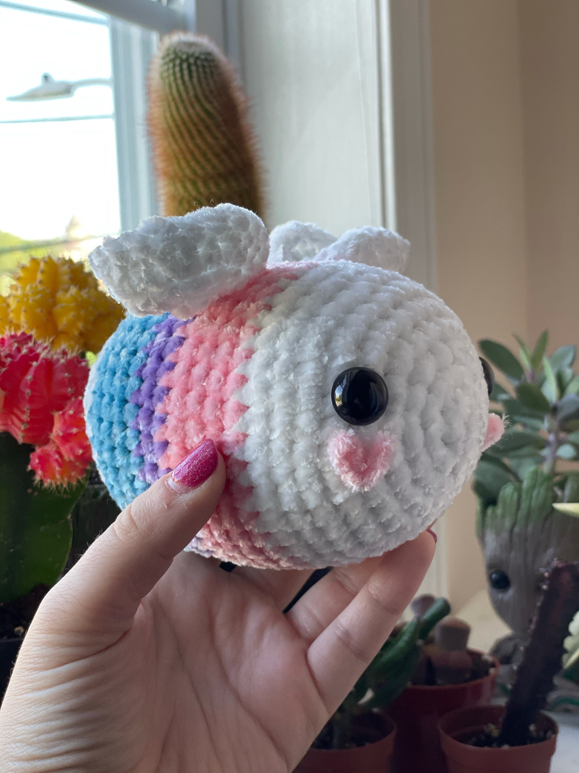 Amigurumi Crochet Bi Pride Bee Velvet Plush Amigurumi Bee | Etsy