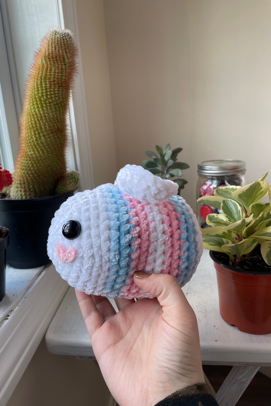 Amigurumi Crochet Trans Pride Bee Velvet Plush Amigurumi Bee - Etsy