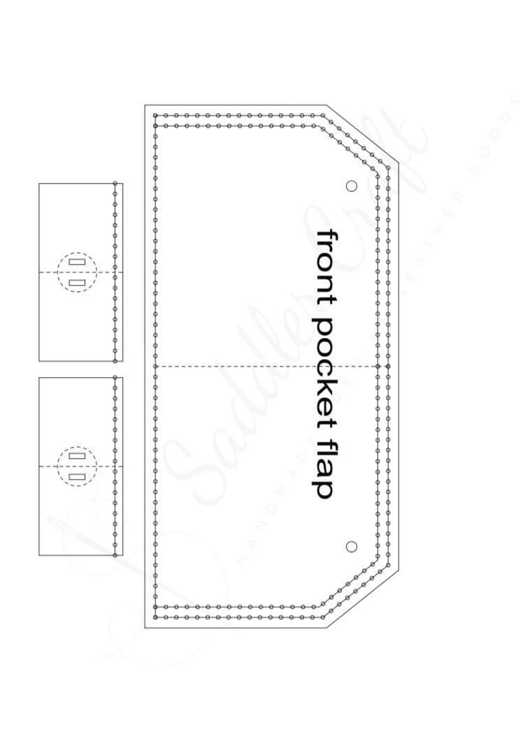 Leather Pocket Woman Bag PDF Pattern Leather Pattern DIY A4 ...