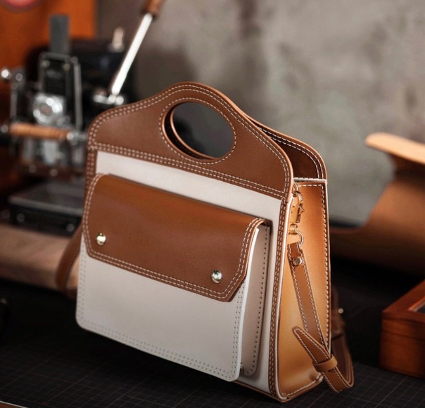 Leather Pocket Woman Bag PDF Pattern Leather Pattern DIY A4 ...