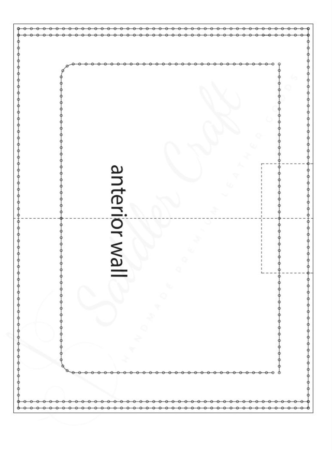 Leather Pocket Woman Bag PDF Pattern Leather Pattern DIY A4 ...