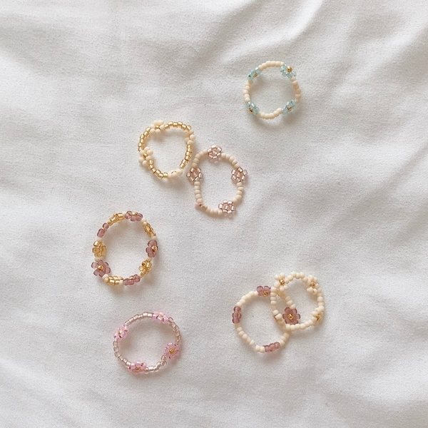 Beaded Rings - Etsy