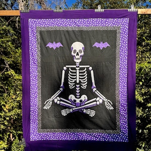 FPP - Spooky Meditation - Skeleton Quilt - Foundation Paper Piece ...