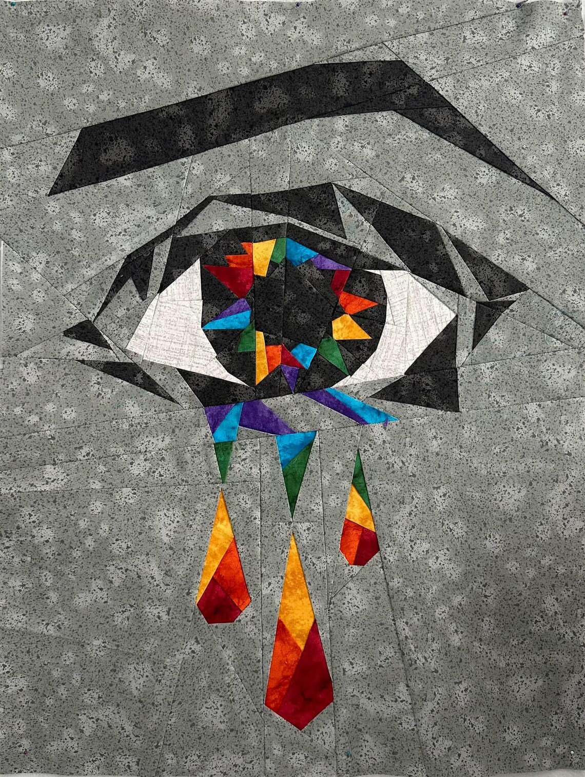FPP - Crying Eye Quilt Block - Etsy