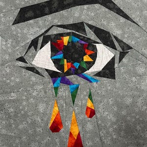 FPP - Crying Eye Quilt Block - Etsy