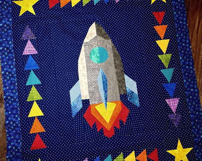 Rocket Ship Paper Pieced Quilt Block Pattern PDF - Etsy Canada