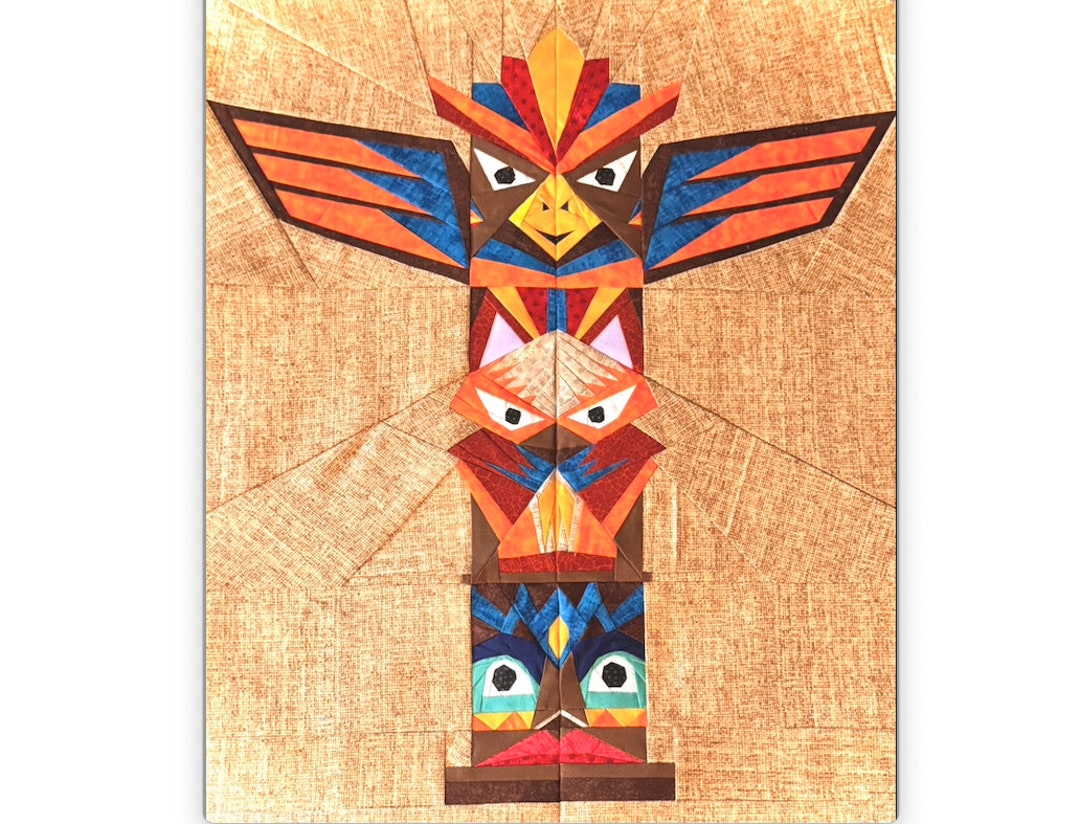 FPP - Totem Pole Quilt Block - Foundation Paper Piece - Etsy