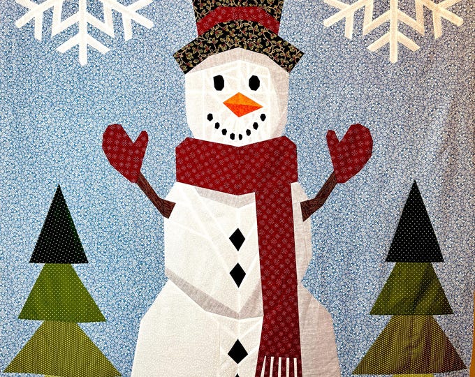 Snowman Quilt Block Foundation Paper Piecing Pattern PDF - Etsy Canada