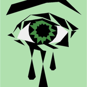 FPP Crying Eye Quilt Block - Etsy