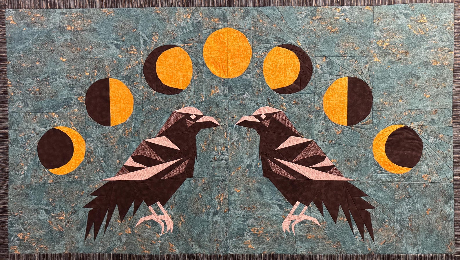 FPP - Crows and Moon Phases Quilt Block - Foundation Paper Piece - Etsy