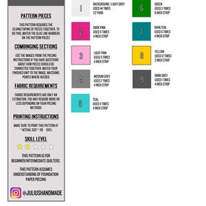 FPP - Flower in Vase - Foundation Paper Pieced Quilt Block - Etsy