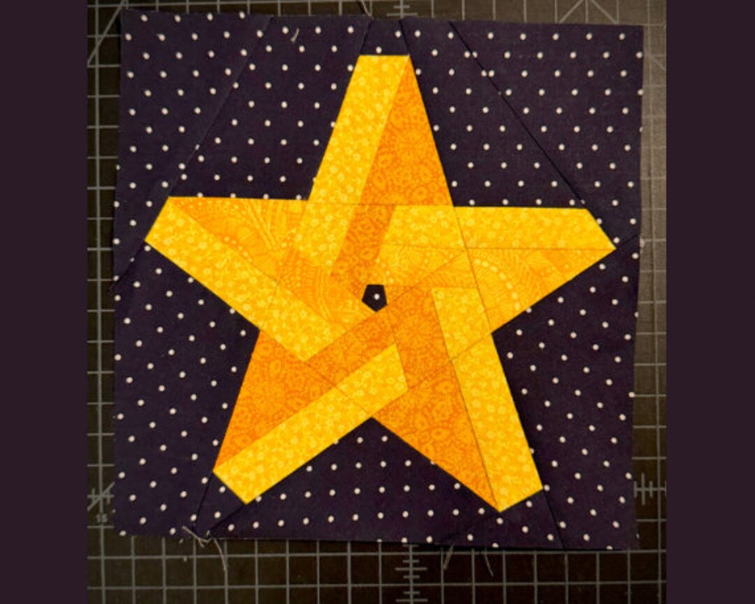 FPP - 3D Star Quilt Block - Etsy
