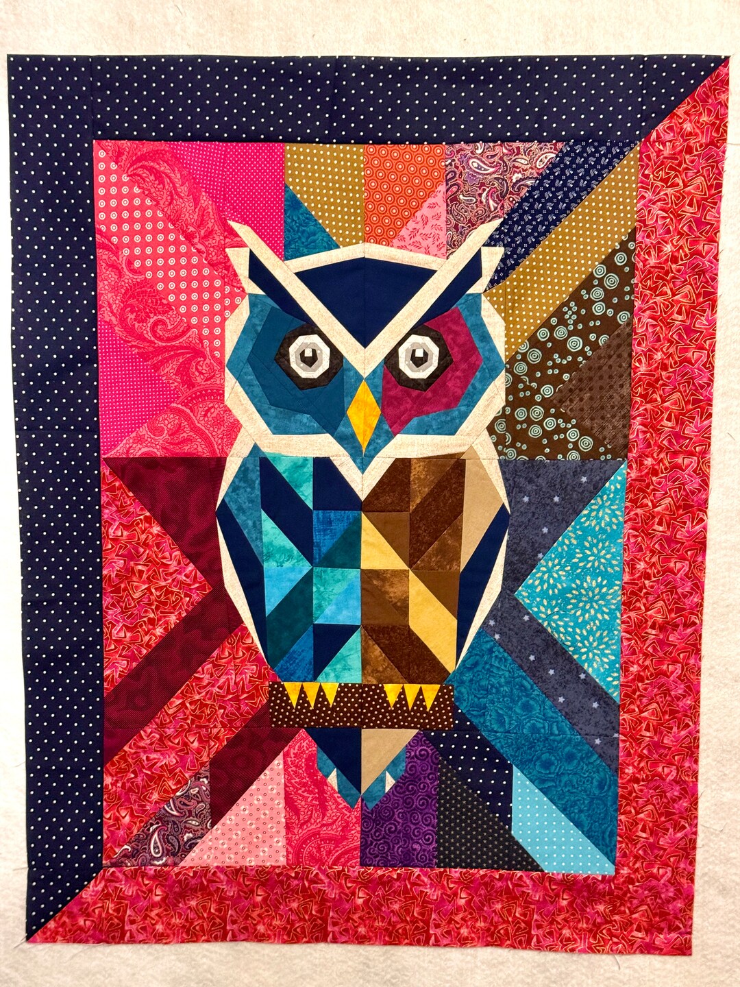FPP Owl Quilt Block Foundation Paper Piece Pattern - Etsy