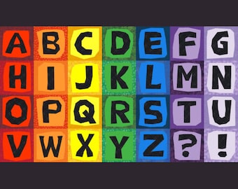 Scrappy Alphabet Foundation Paper Piecing Pattern / Scrappy Improv ...