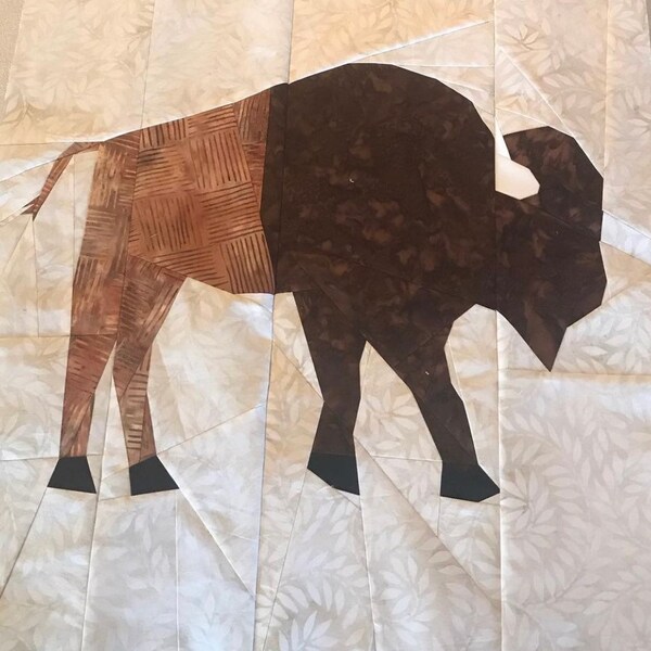 Bison Quilt - Etsy
