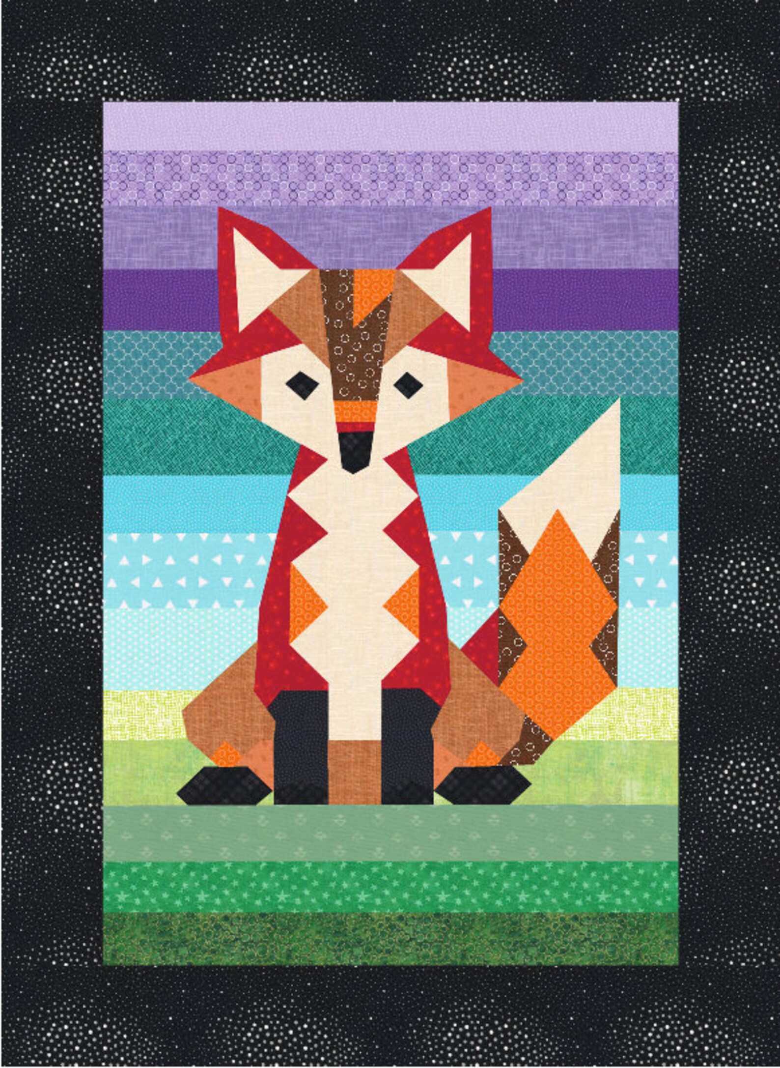 FPP - "keep It Foxy" - Fox Quilt Block - Foundation Paper Pieced - Etsy