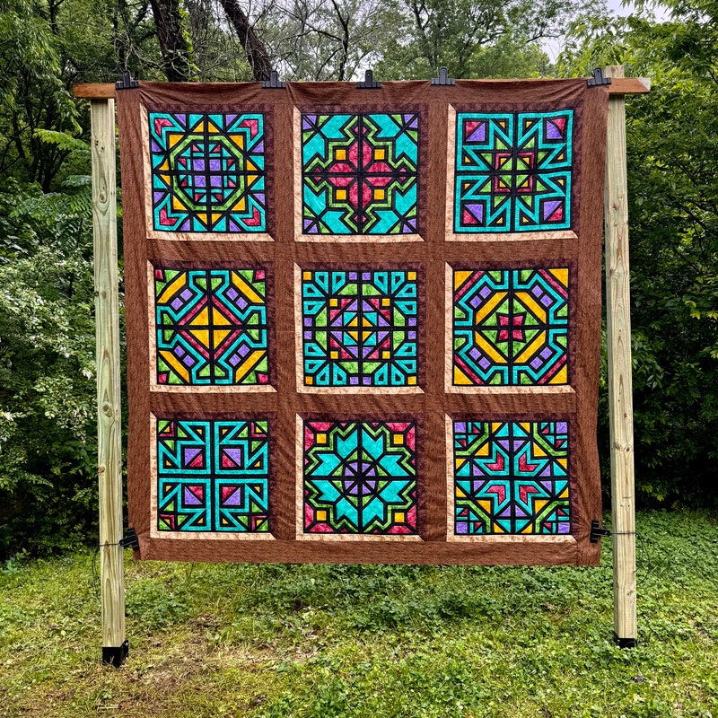 Stained Glass Fabric - Etsy
