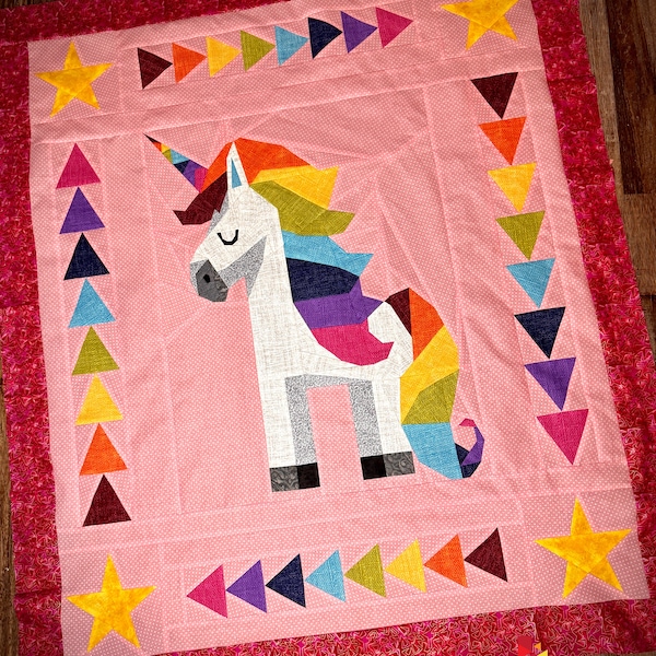 Unicorn Quilt Pattern - Etsy