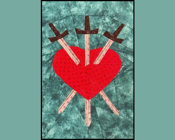 FPP 3 of Swords Quilt Block - Etsy