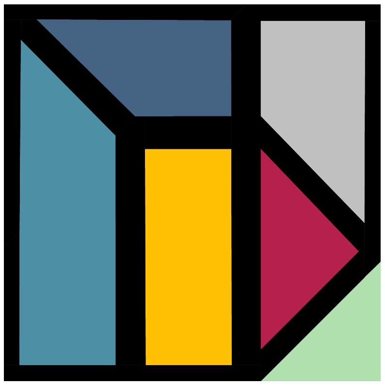 FPP - Simple Stained Glass Quilt Block - Etsy