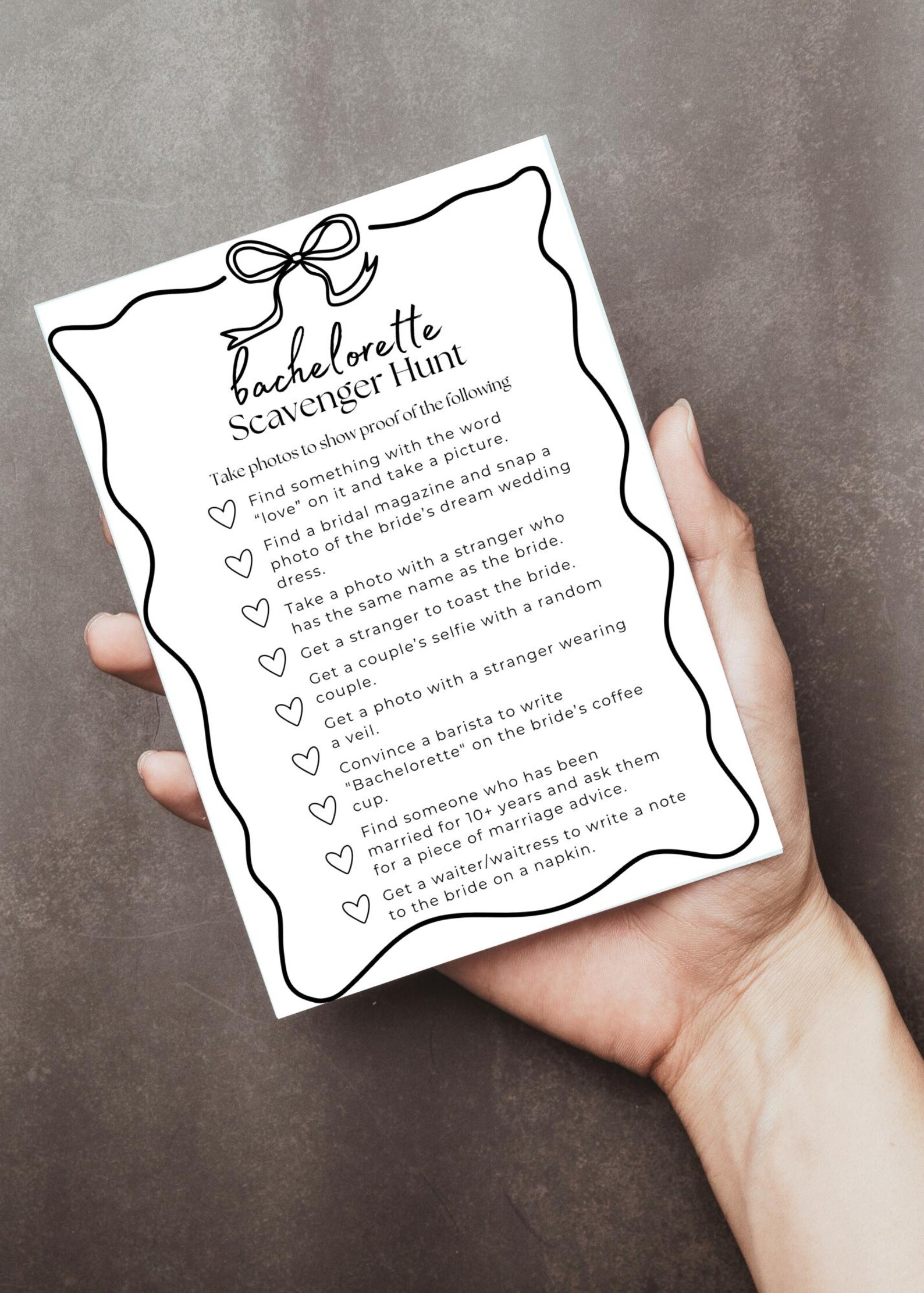 Editable Bachelorette Scavenger Hunt Canva Template - Etsy