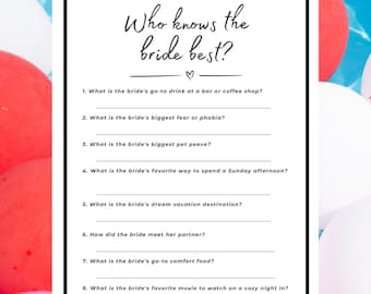Who Knows the Bride Best? – Bridal Shower & Bachelorette Party ...
