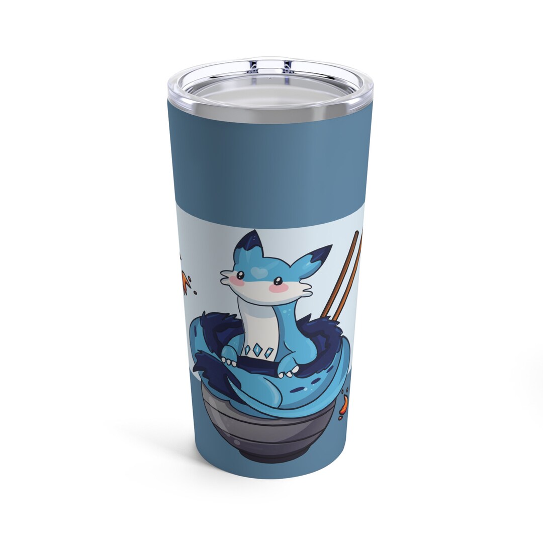 Noodle Dragon Chillet Palworld Pal Tumbler 20oz Hand Drawn Perfect Gift ...