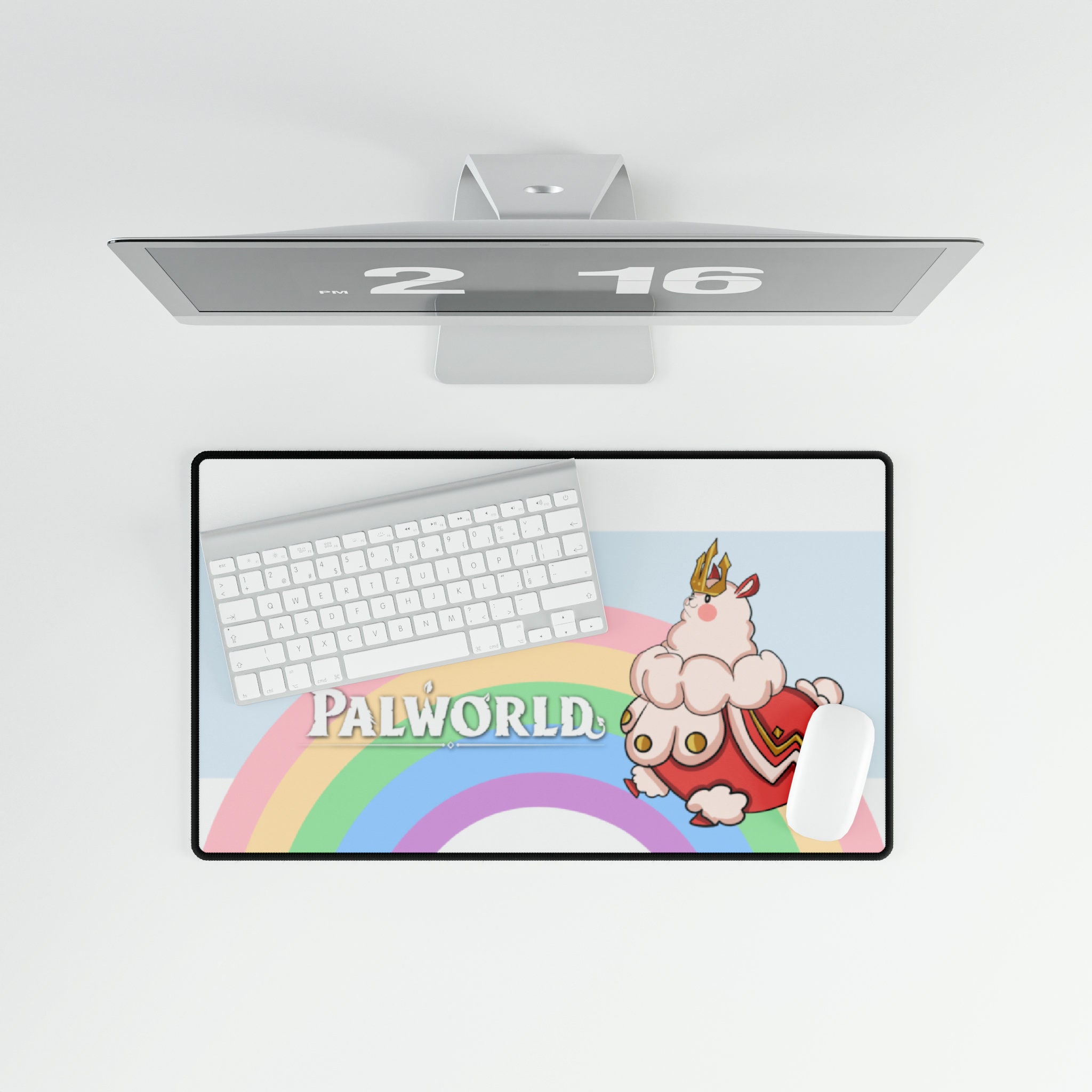 Rainbow Kingpaca Palworld Pal Desk Mat - Etsy