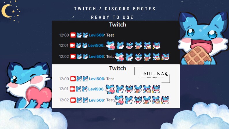 Chillet Palworld Pal Emotes 6 Pack for Twitch, Youtube, Discord ...