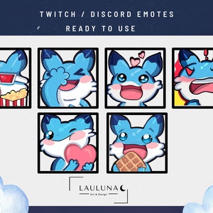 Chillet Palworld Pal Emotes 6 Pack for Twitch, Youtube, Discord ...
