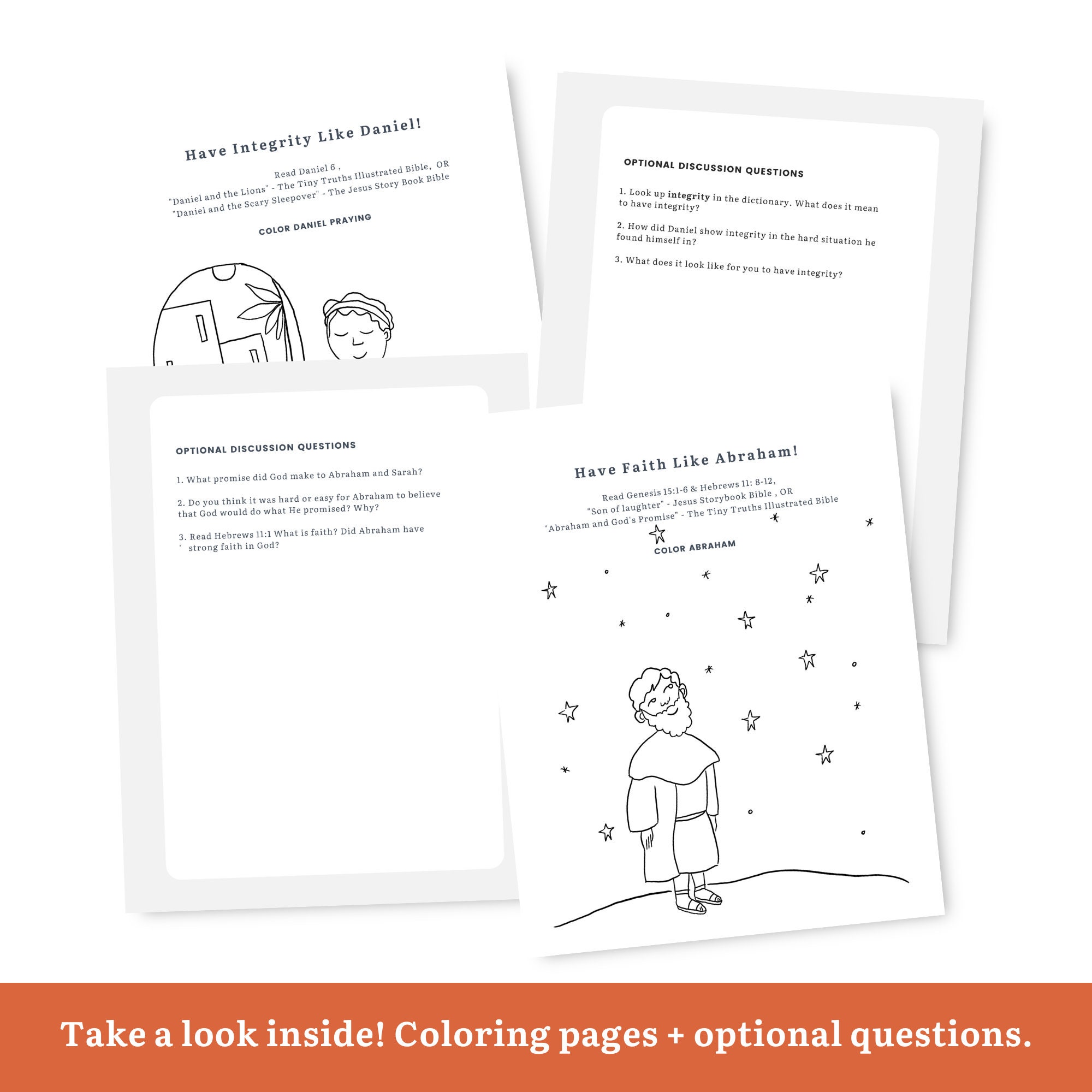 Bible Coloring Book Bible Study Preschool Bible Character Lessons ...