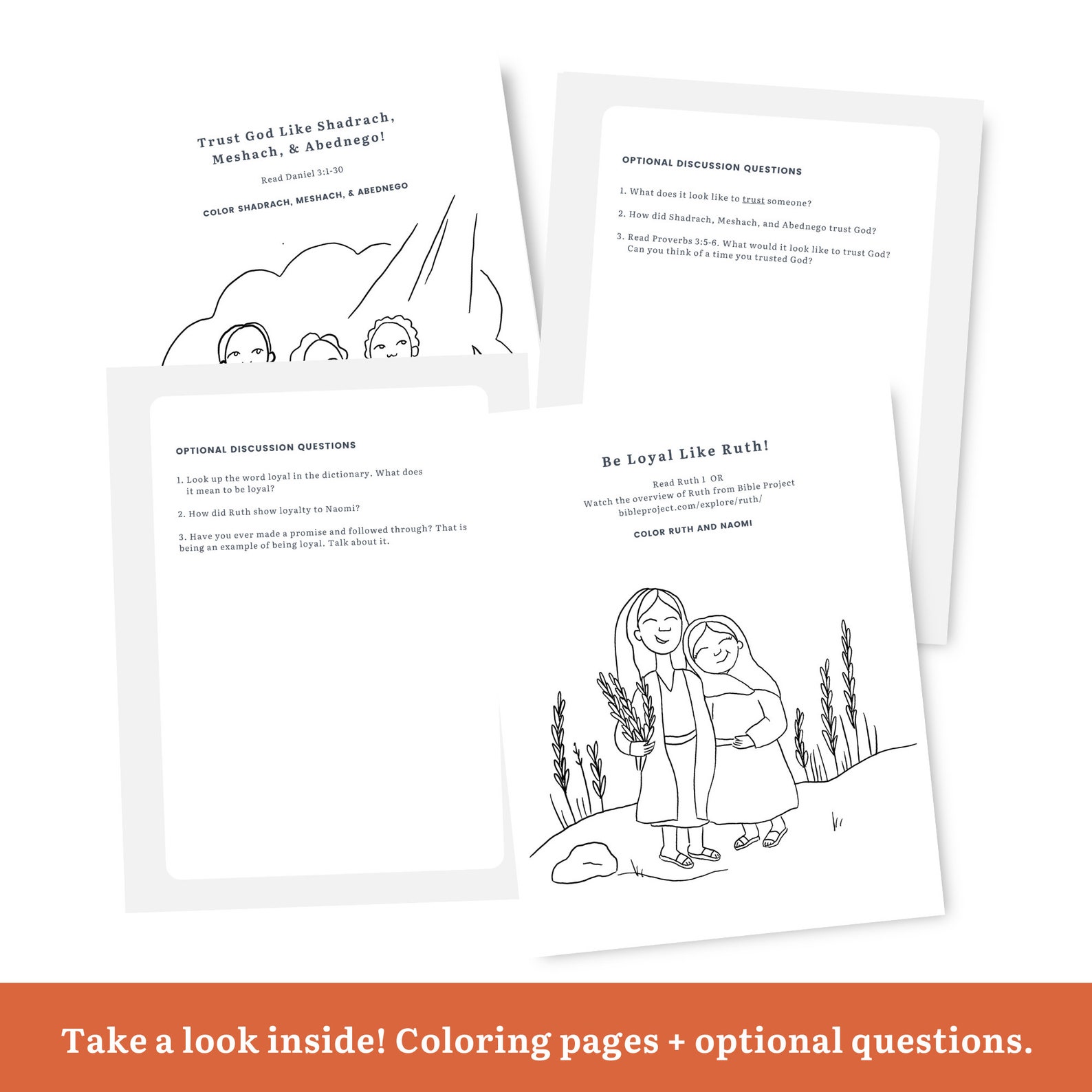 Bible Coloring Book Bible Study Preschool Bible Character Lessons ...