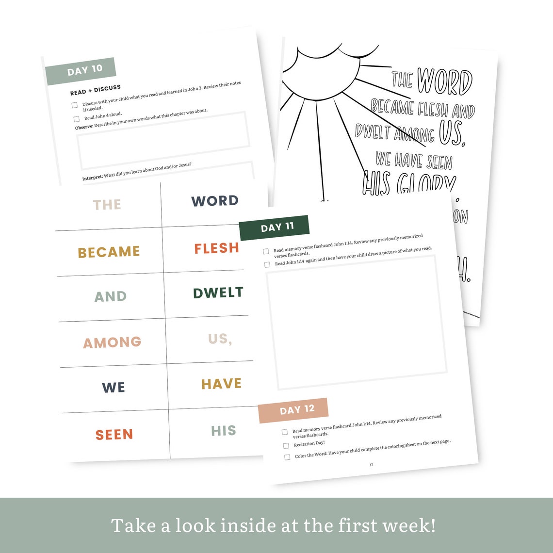 John Unit Study Bible Study for Kids Homeschool Bible - Etsy