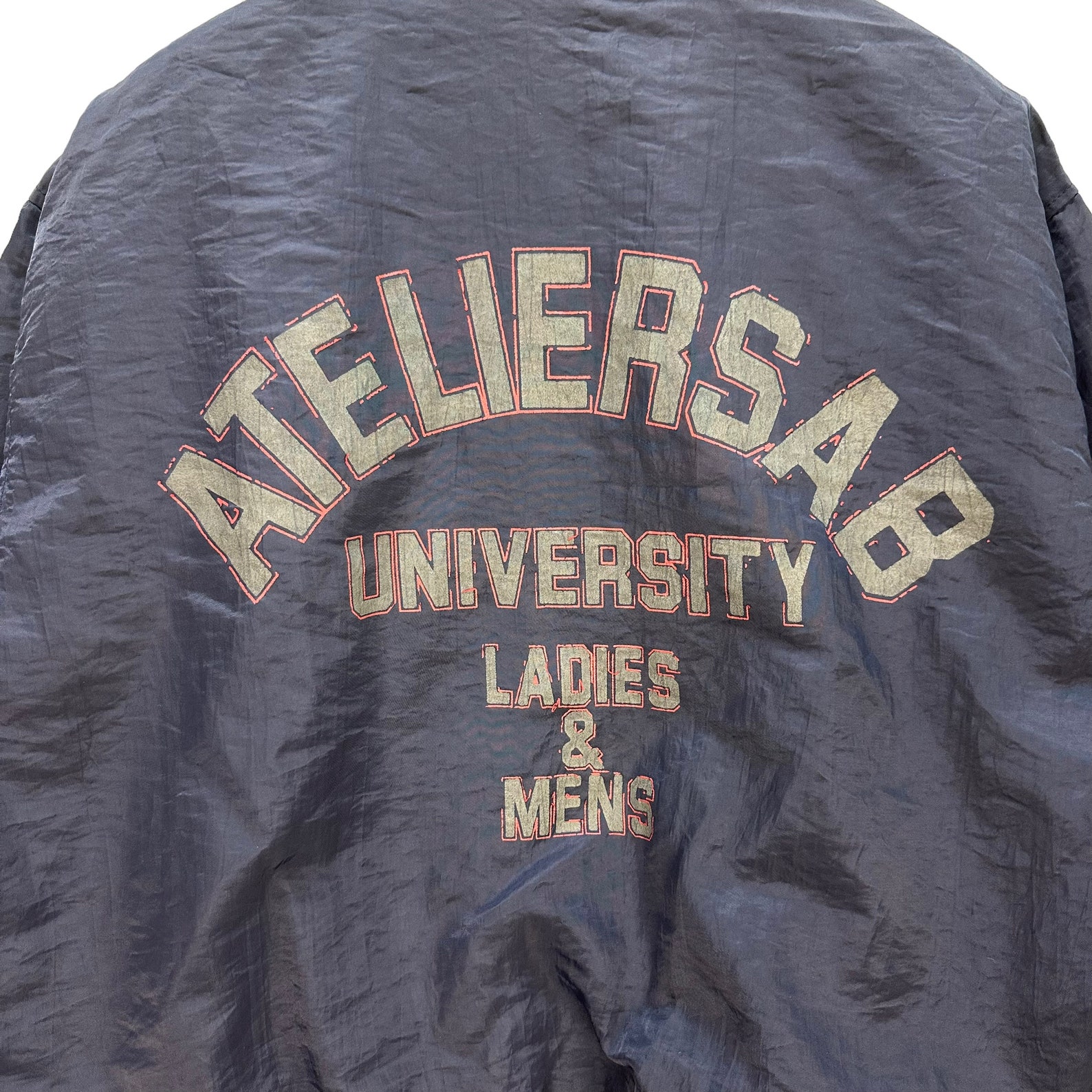 Vintage ATELIER SAB UNIVERSITY Big Logo Reversible Checked/plaid ...
