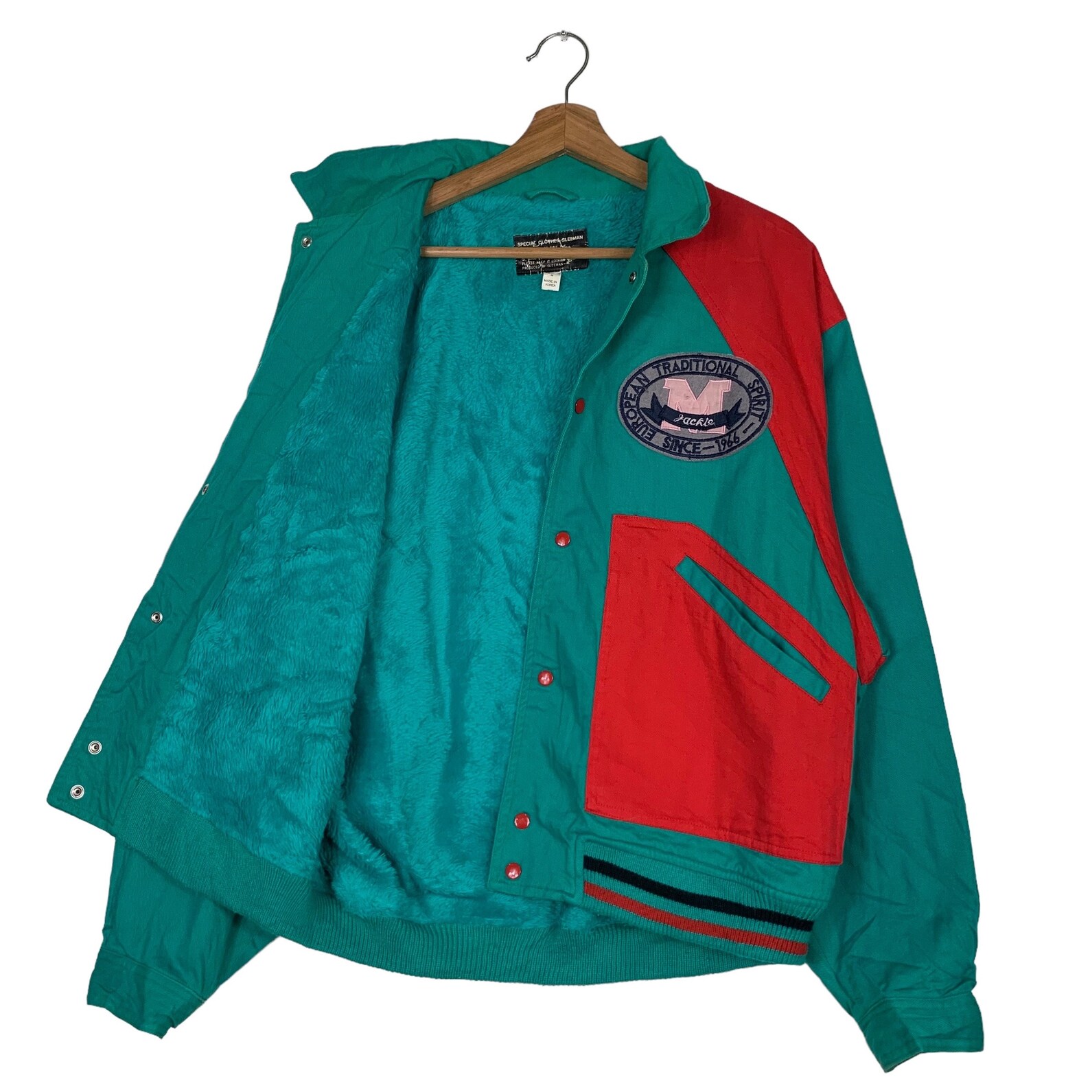 Vintage Gleeman EUROPEAN TRADITIONAL SPIRIT Sports Mind Fleece Sherpa ...