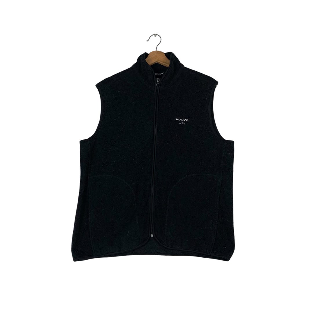 Vintage VOLVO Embroidery Small Logo Fleece Vest Men's Size M #1392-C63 ...