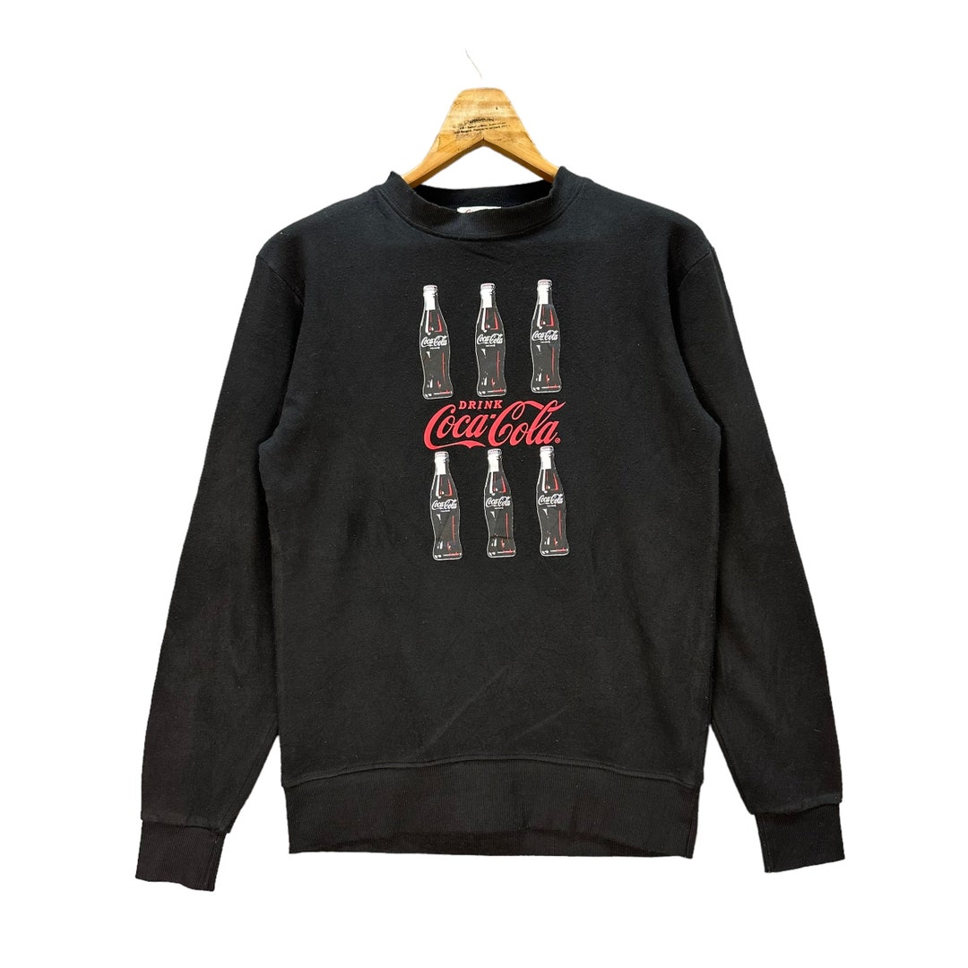 Coca Cola Drink Coca Cola Bottles Big Logo Graphic Printed Sweatshirts ...