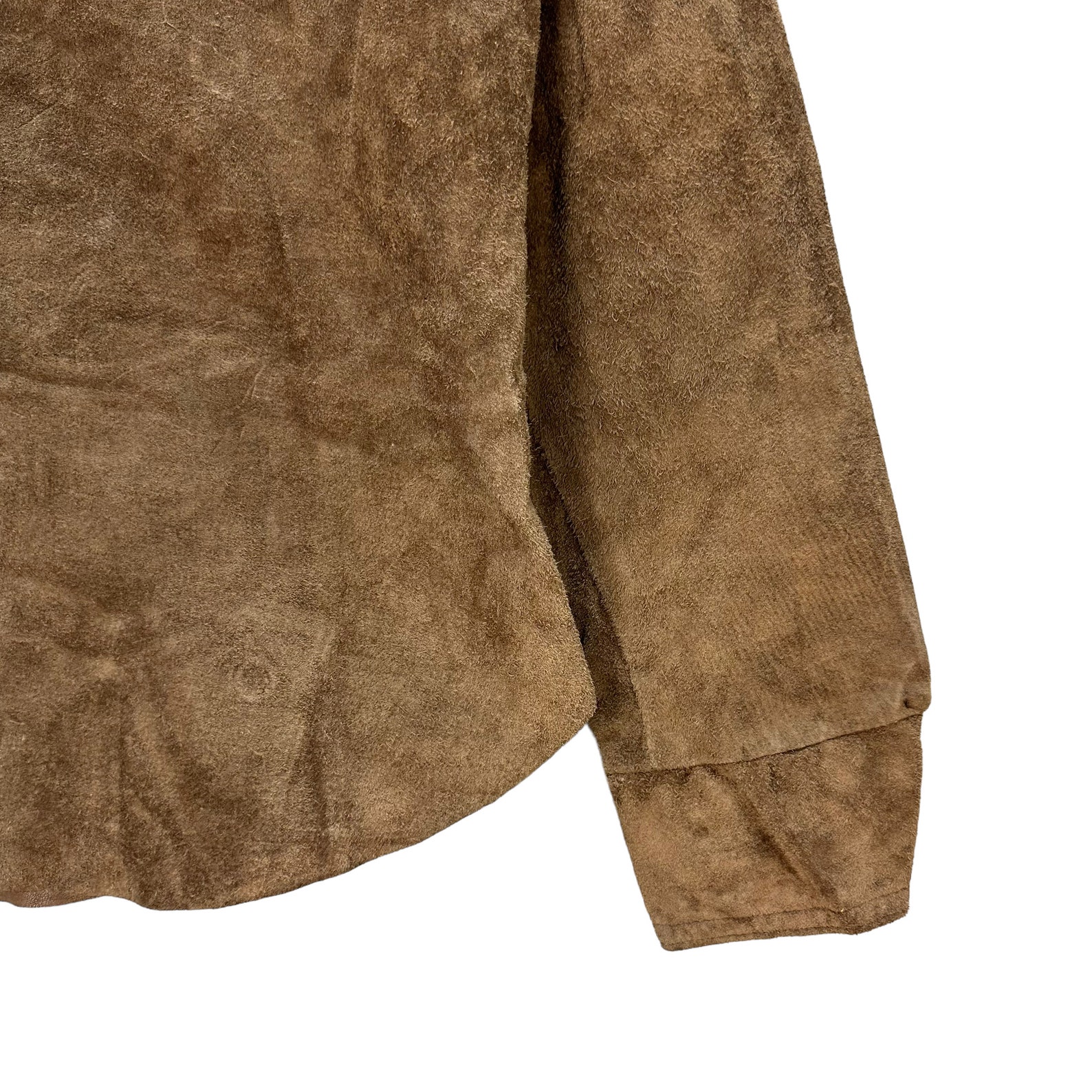 Vintage a ROBERT LEWIS Idea Suede Leather Button Jacket Size 40 / Very ...