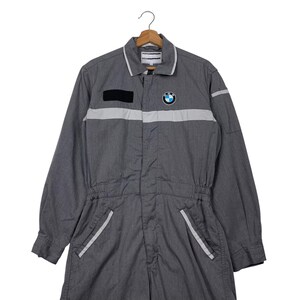 Vintage BMW Worker Coverall / Overall / Jumpsuits Size L Mechanic Motorsports Workshop Coverall ...