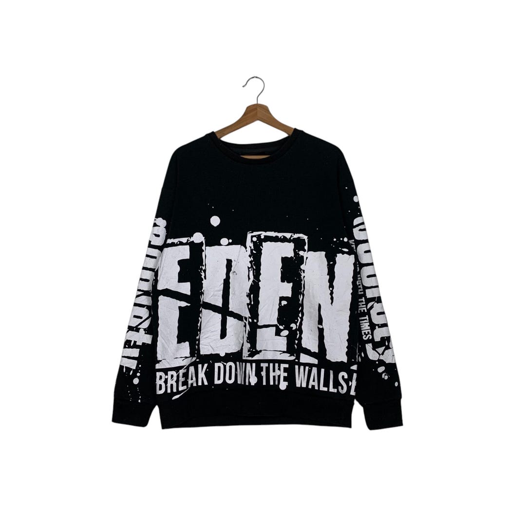 DEFECTIVE STRUCT Break Down the Walls Printed Crewneck Sweatshirt Men's ...