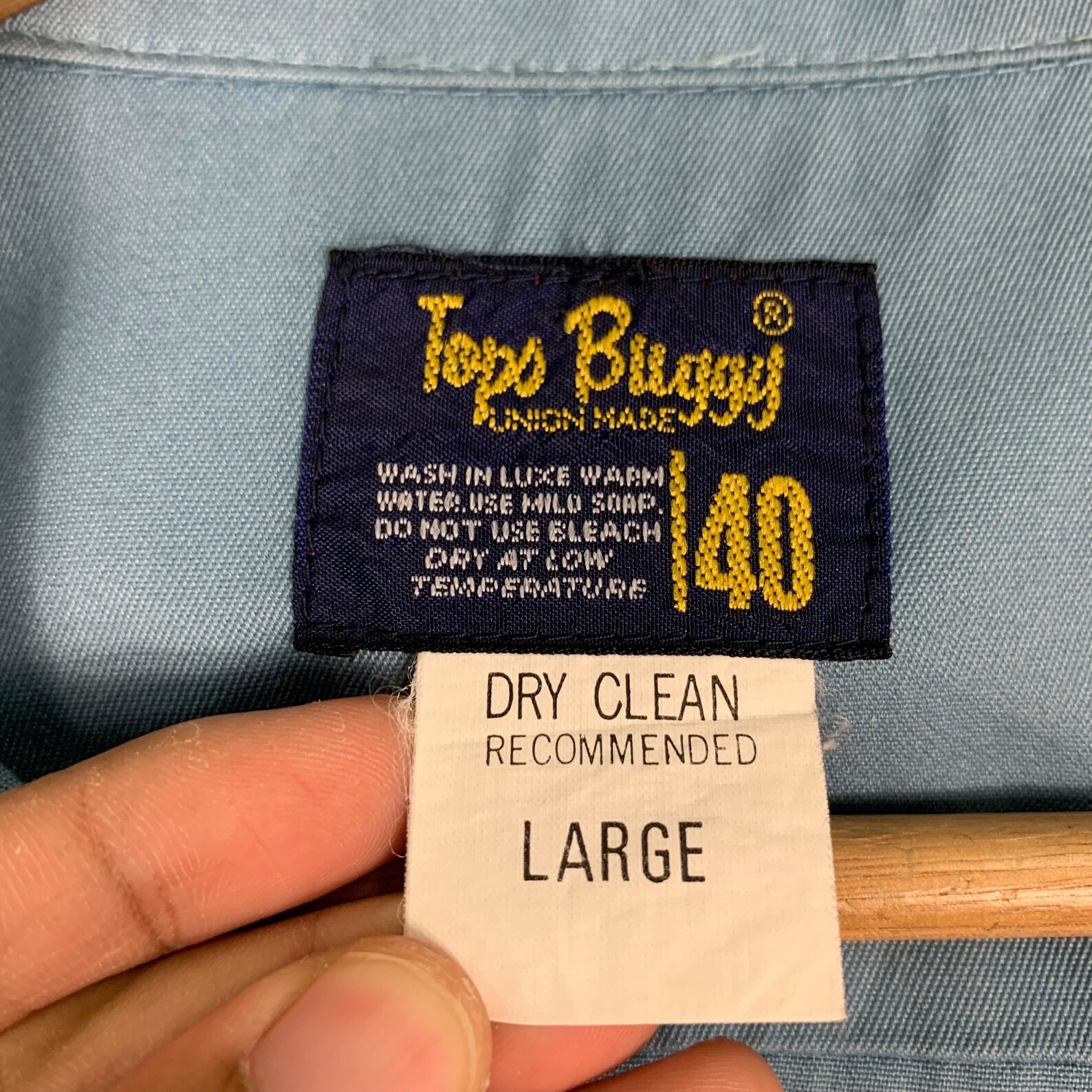 Vintage 80's Japanese Brand TOPS BUGGY by Toyo Enterprises Light Blue ...