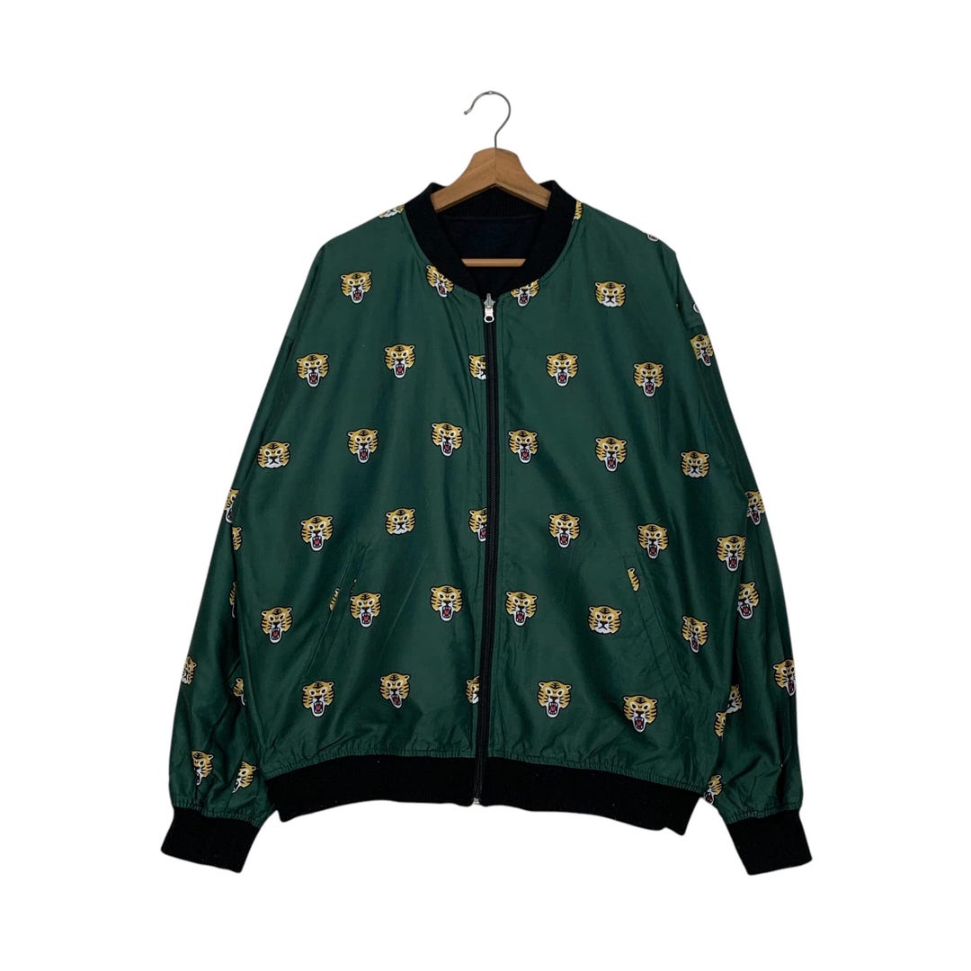 GRANIPH Tiger Face Reversible Bomber Jacket Size M Japanese Brand #2757 ...