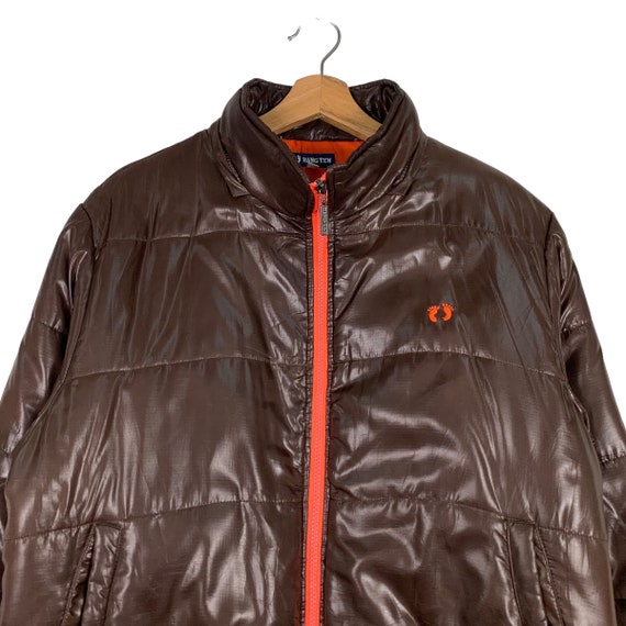 Vintage HANG TEN Brown Puffer Jacket Size L Down Jack… - Gem