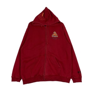 Vintage AIRWALK Big Logo Red Zipper Hoodies Sweatshirts Size L #0705 ...