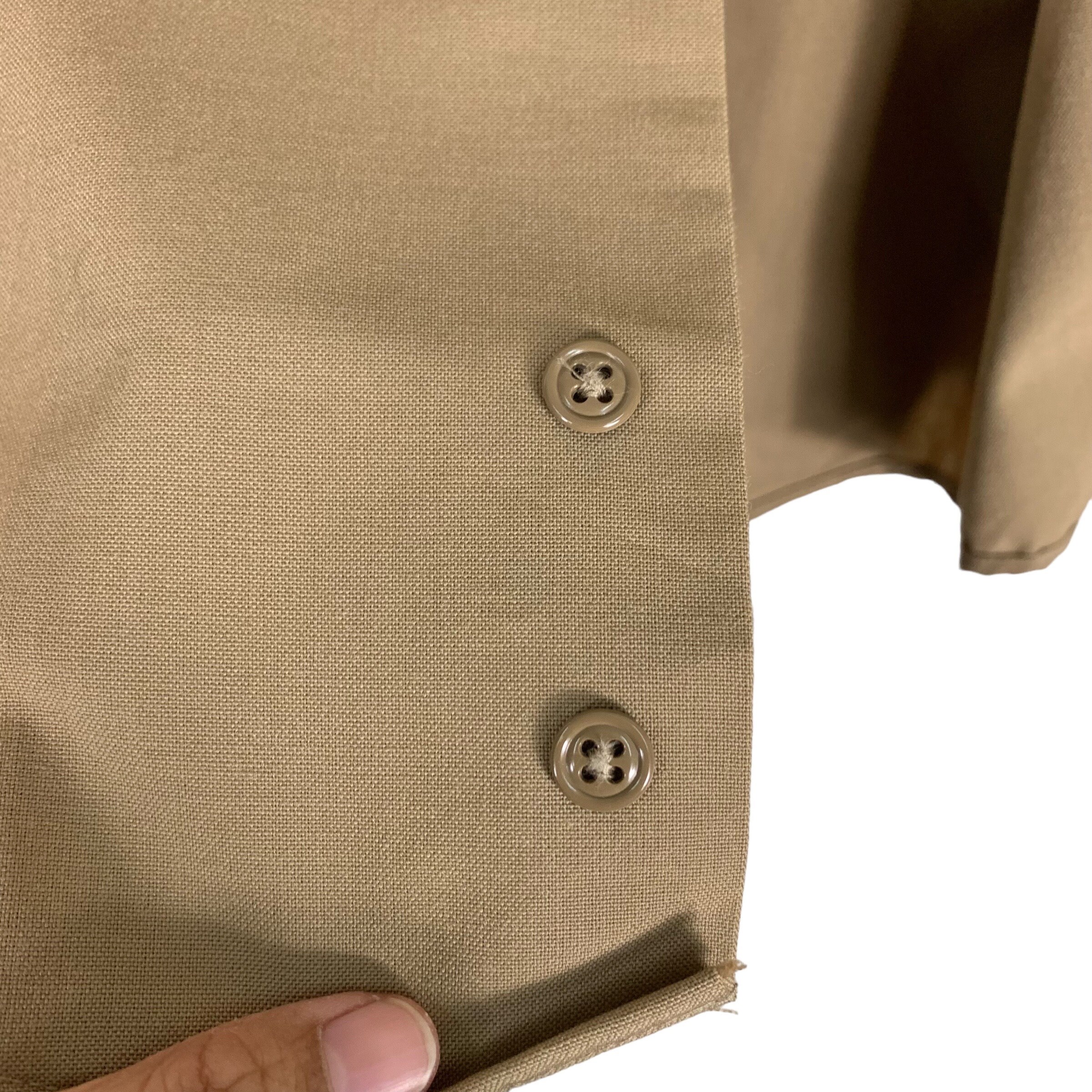 Vintage GREIGHTON Made in Usa Dacron Wool Work Shirt Size M Double ...